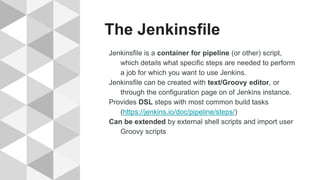 Pipeline as code - new feature in Jenkins 2 | PPTX