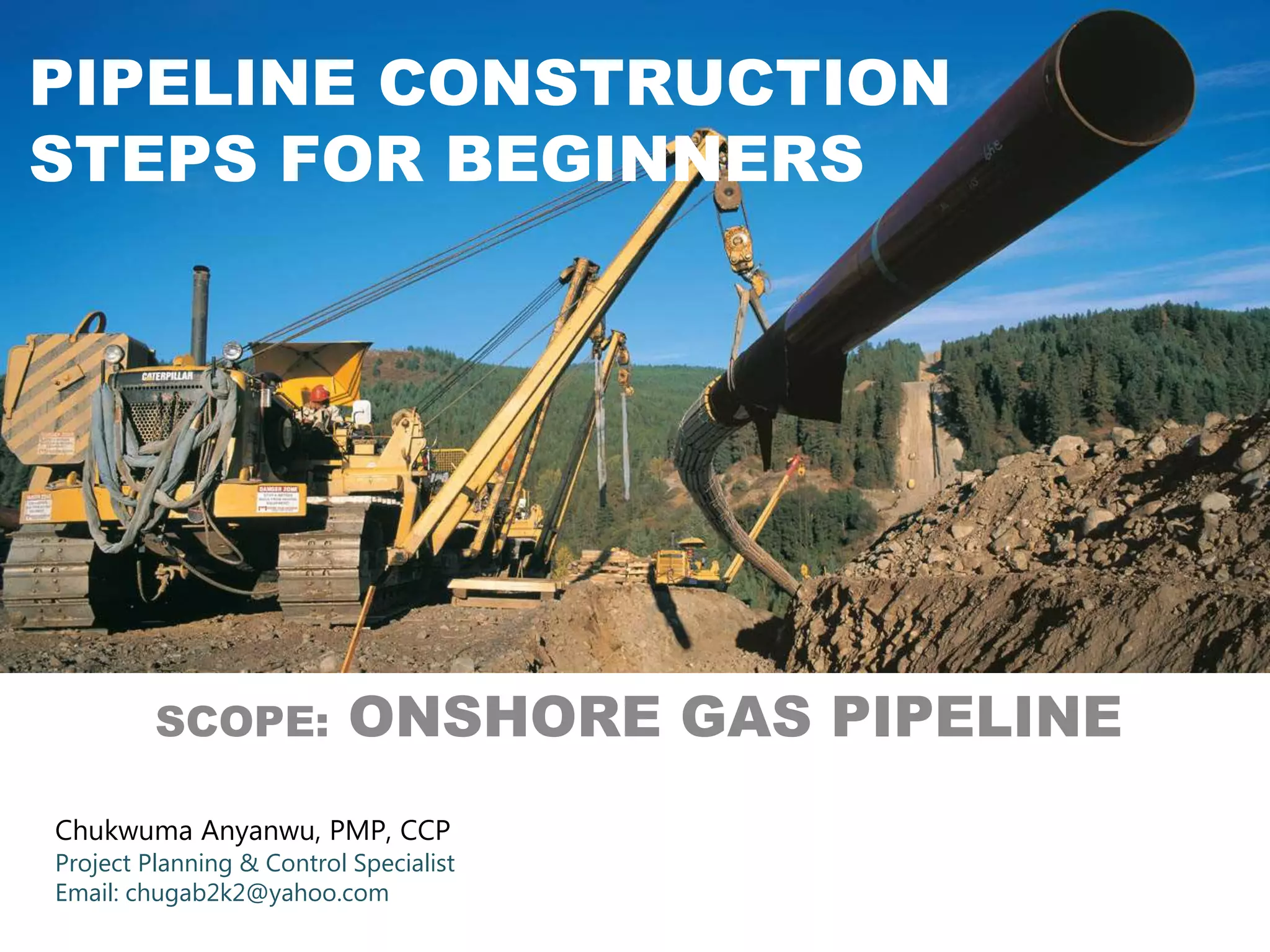 Pipeline construction steps for beginners | PPSX