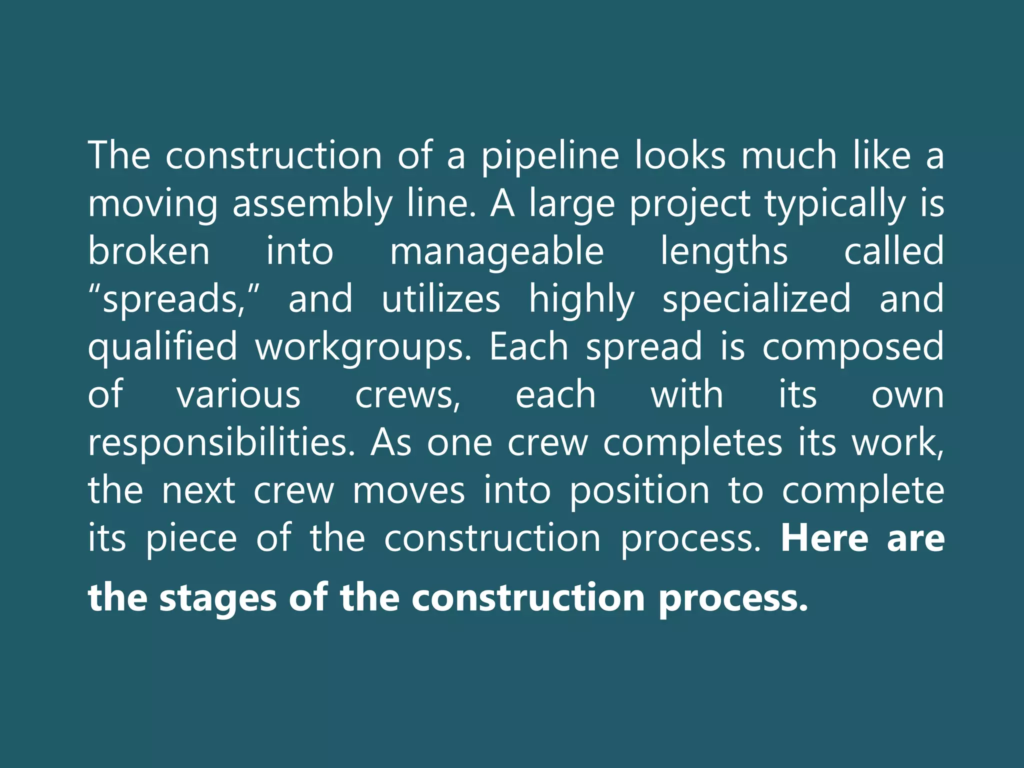 Pipeline construction steps for beginners | PPSX