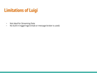 Data Science Pipelines in Python using Luigi | PPT