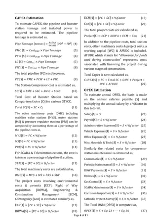 Natural Gas Pipeline Transmission Cost & Economics | PDF