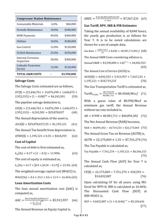 Natural Gas Pipeline Transmission Cost & Economics | PDF