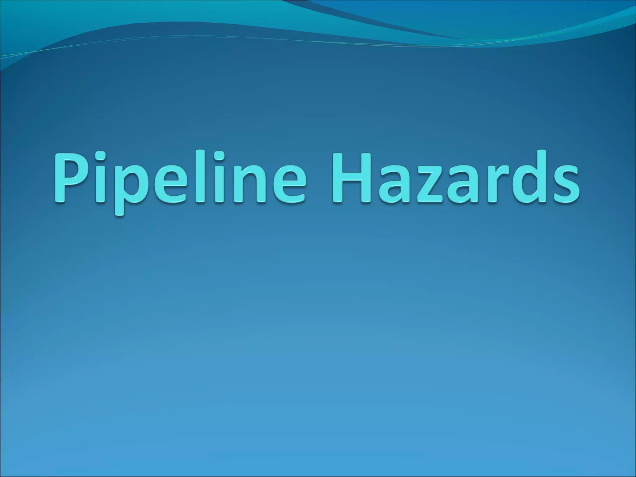 Pipeline hazard | PPT