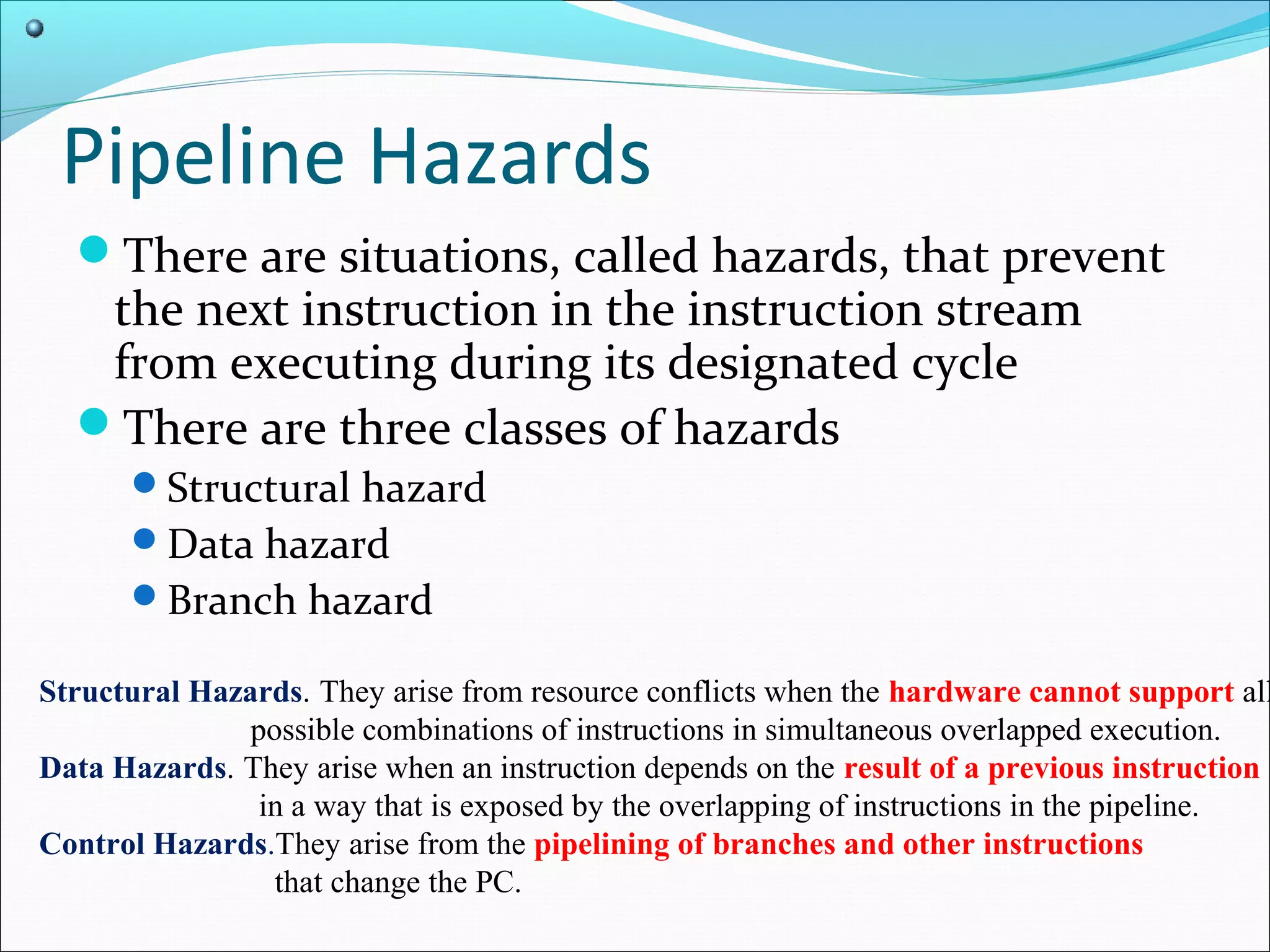 Pipeline hazard | PPT