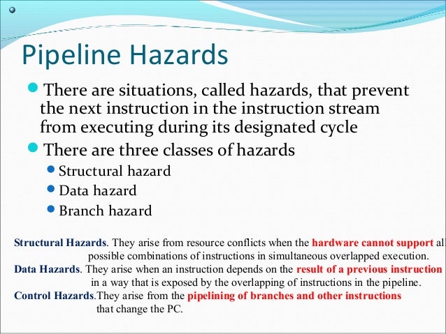 Pipeline hazard