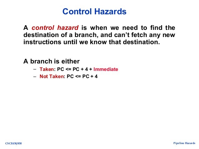 Pipeline hazards in computer Architecture ppt
