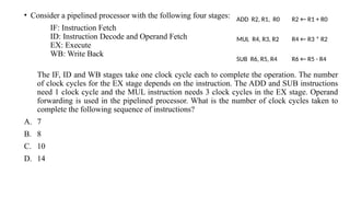 Comprehensive Analysis of Pipeline Hazards and Performance Numericals ...