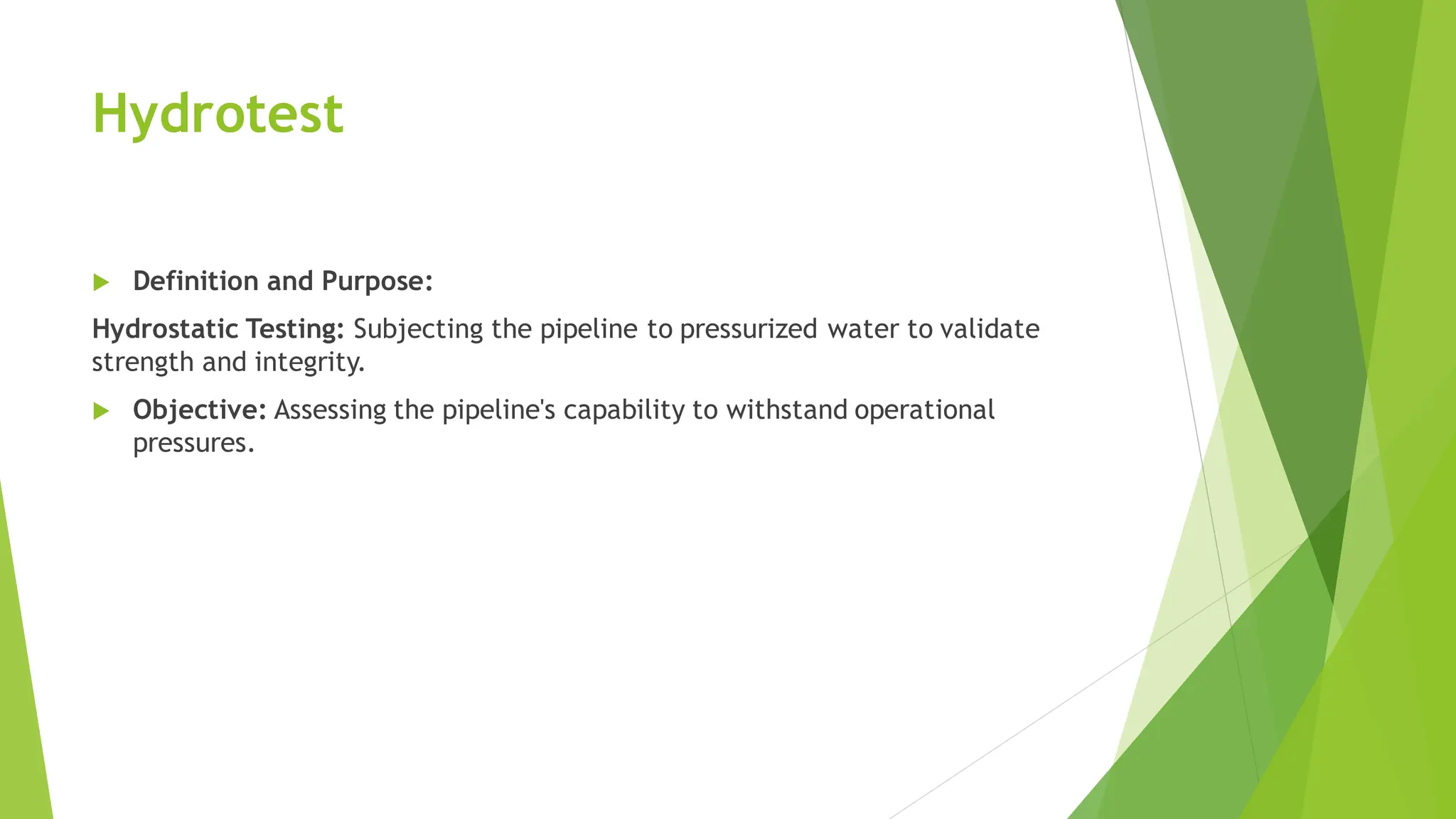 Pipeline,Vessels Hydrotesting and procedures | PDF