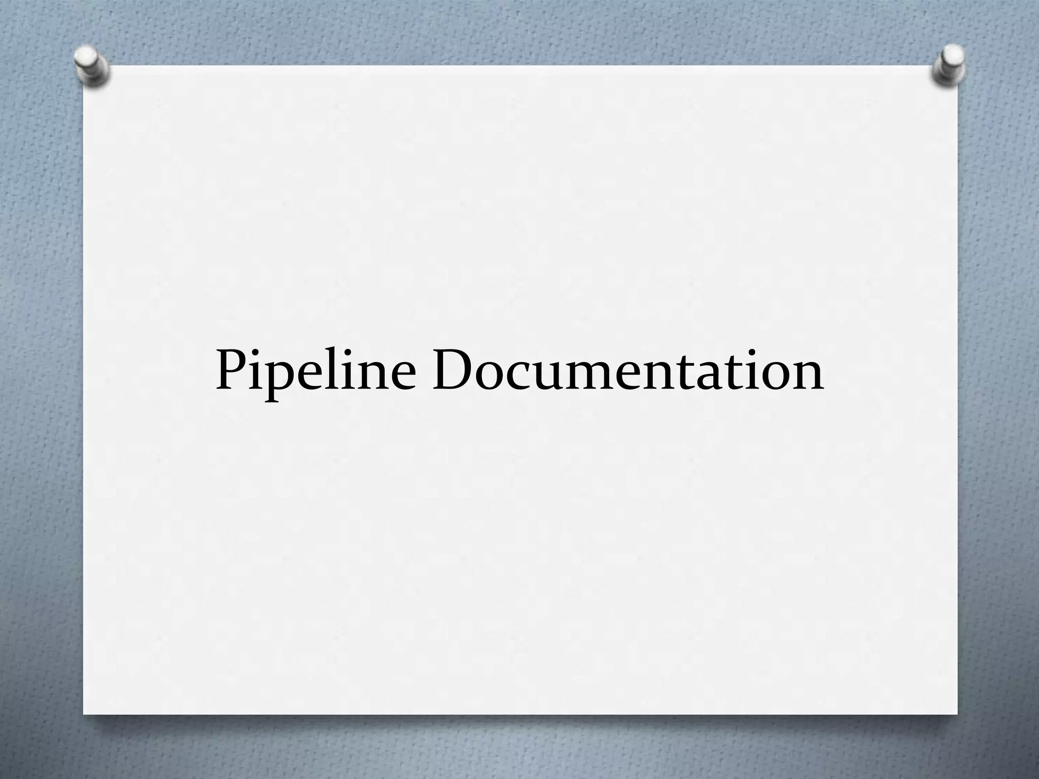 Pipeline integrity documentation | PPTX