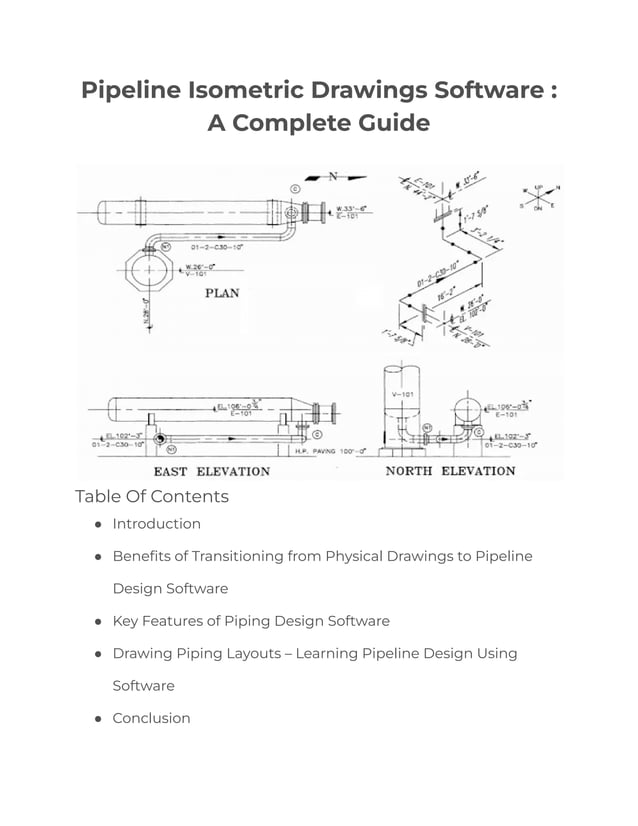 Pipeline Isometric Drawings Software: A Complete Guide | PDF