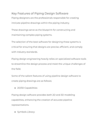 Pipeline Isometric Drawings Software: A Complete Guide | PDF
