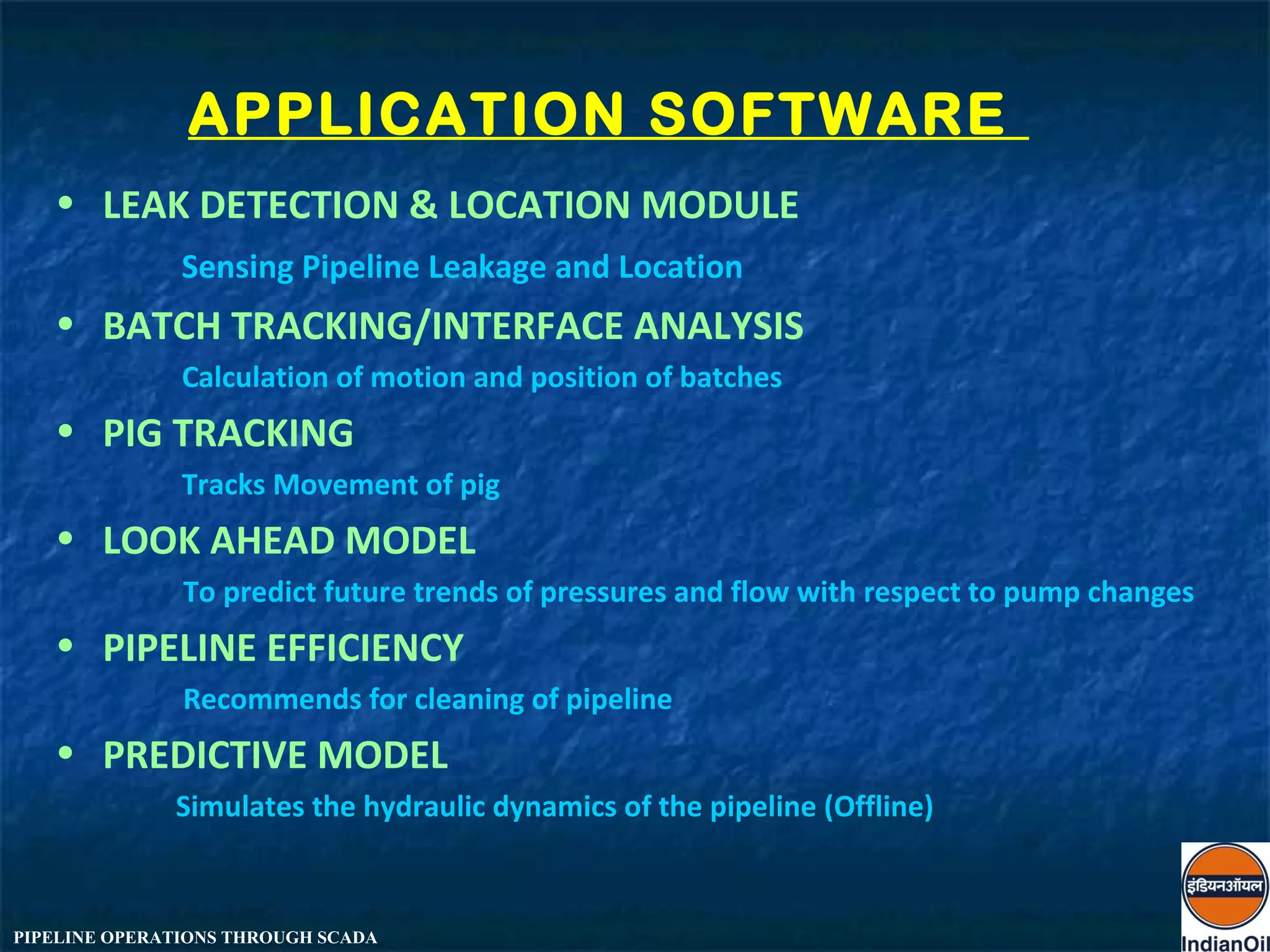 Pipeline operation through scada | PPT