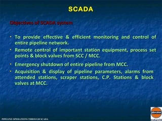 Pipeline operation through scada | PPT