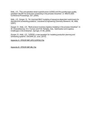 Pipeline optimization Industrial Modeling Framework | PDF