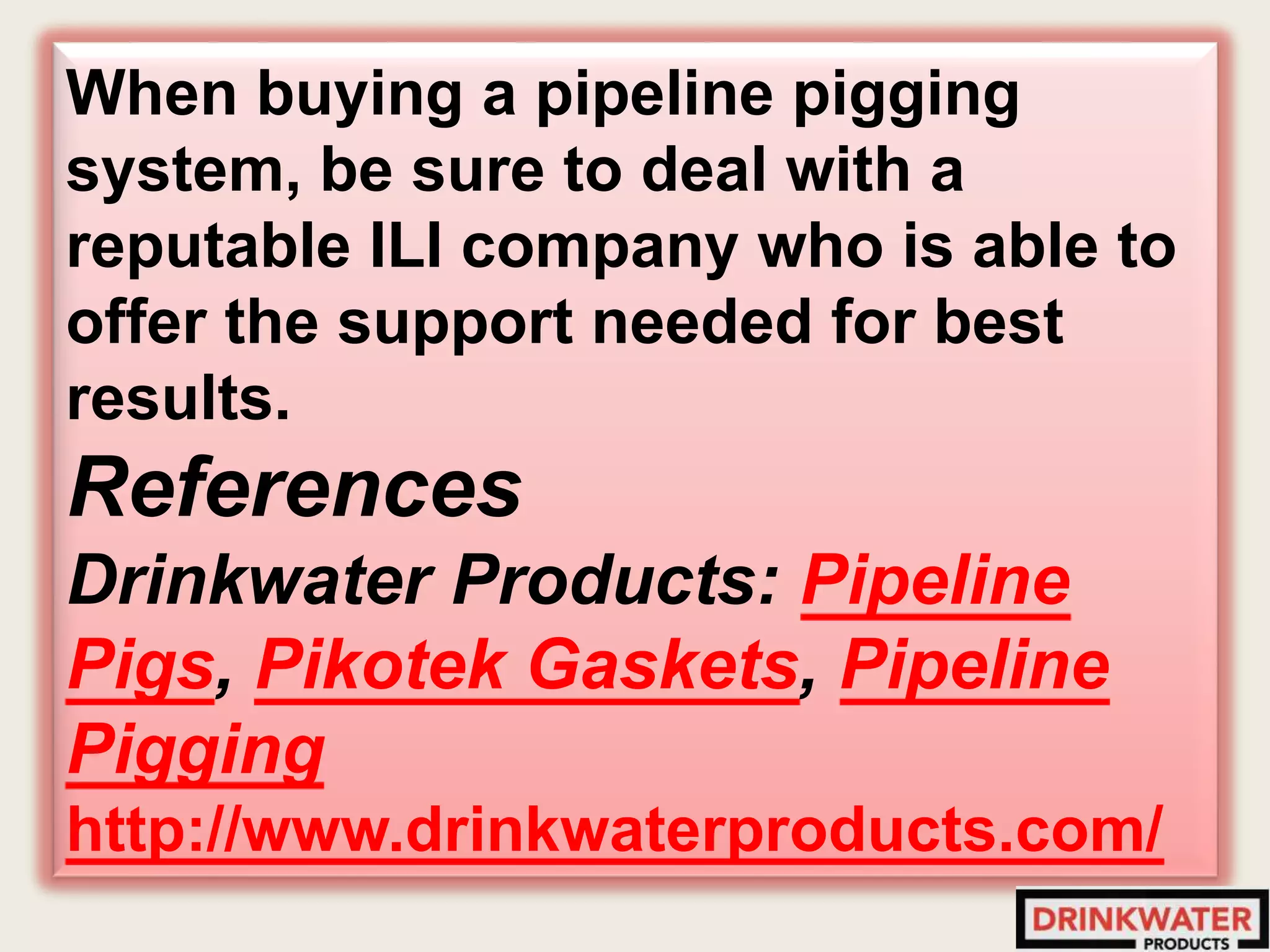 Safe Pipeline Pigging Procedures | PPTX