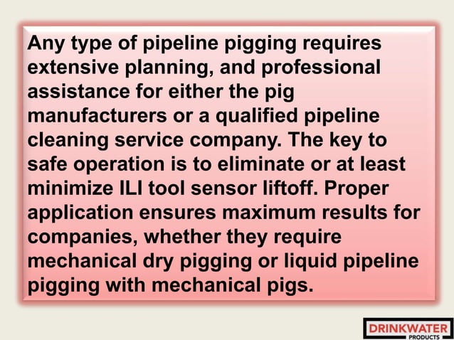 Safe Pipeline Pigging Procedures | PPTX