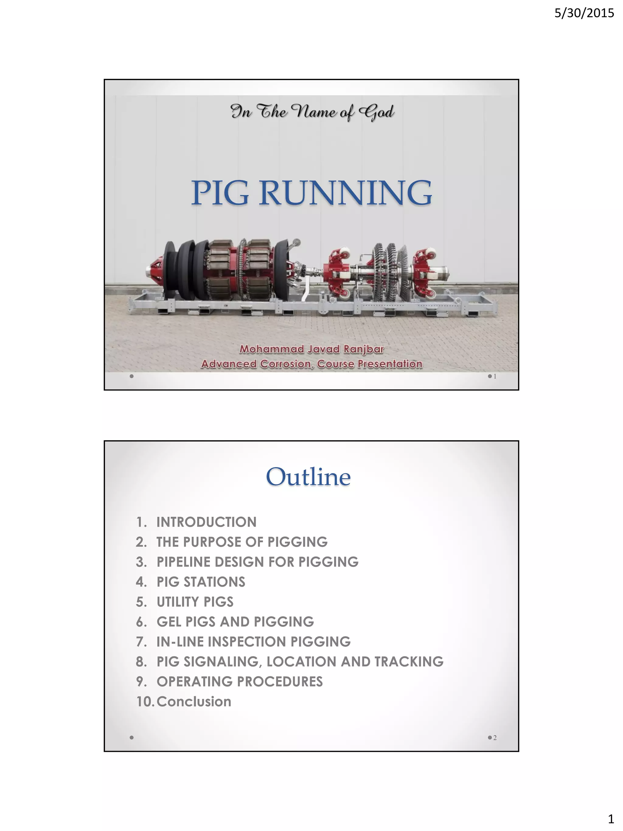 Pipeline pigging | PDF