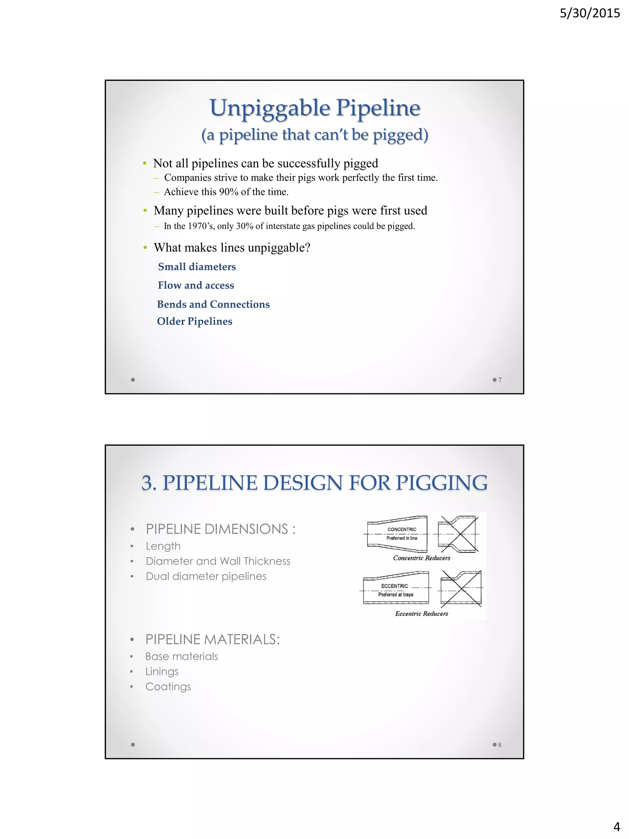 Pipeline pigging | PDF