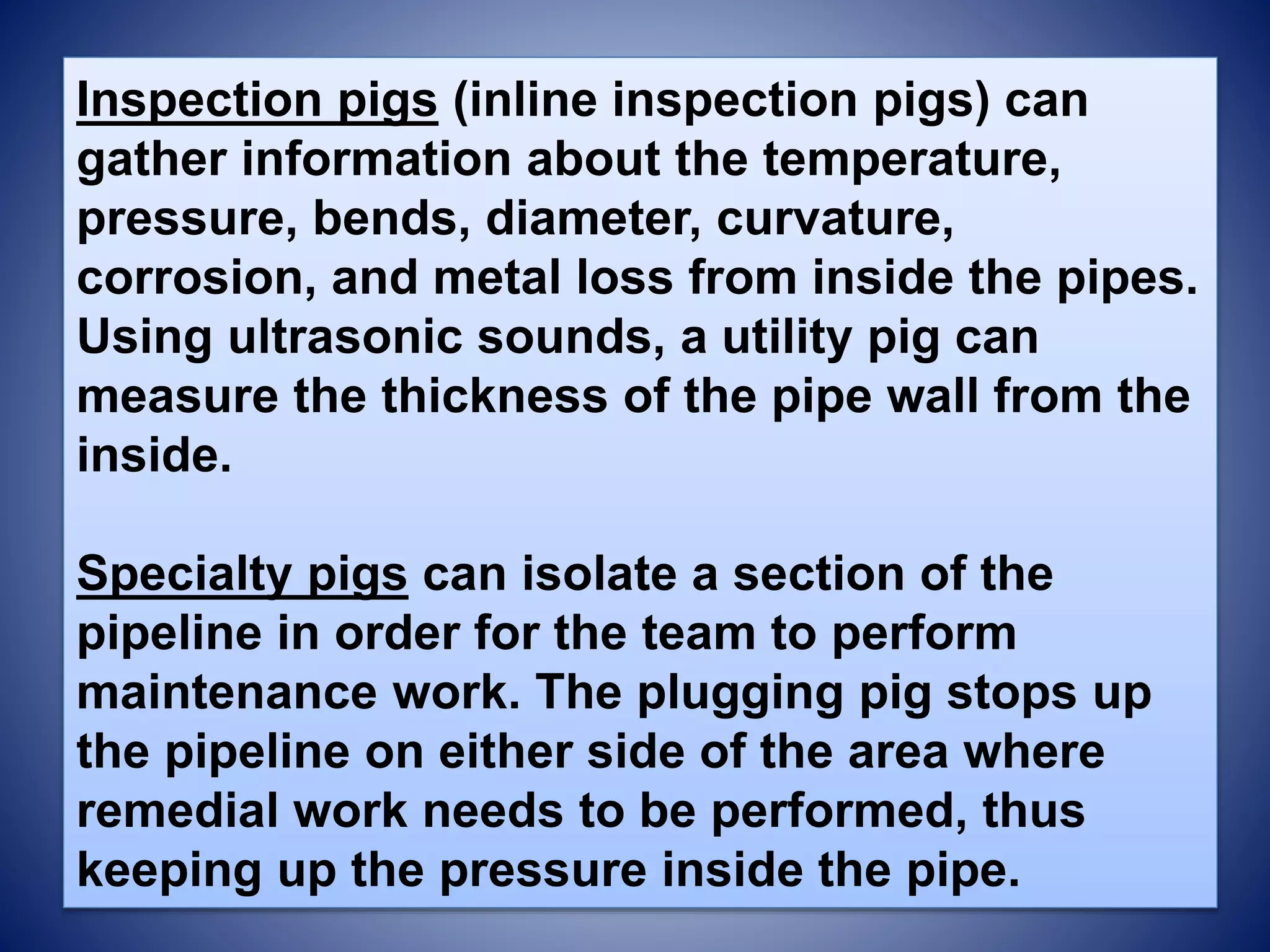 Pipeline pigs | PPTX