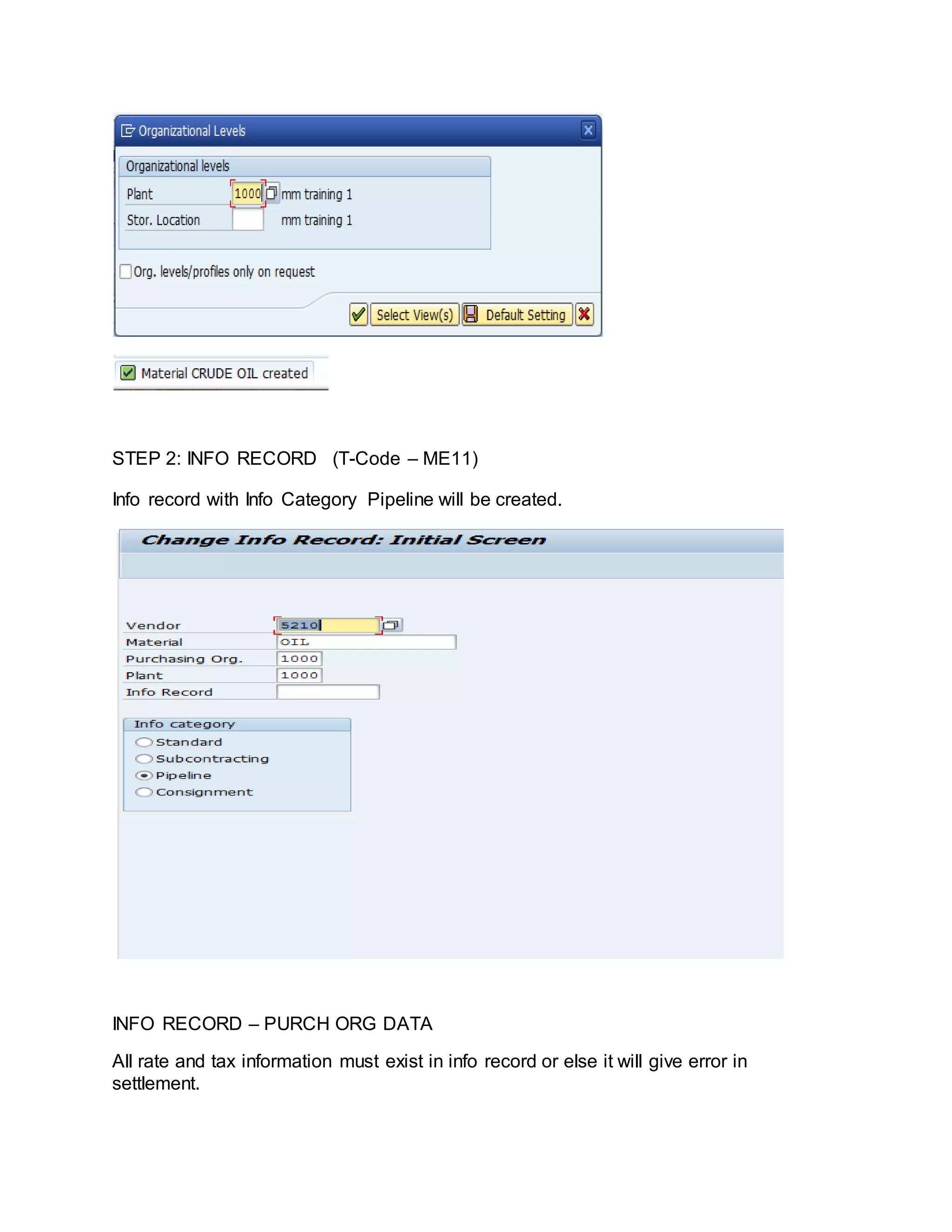 Pipeline process in SAP MM | DOCX