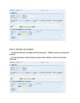 Pipeline process in SAP MM | DOCX