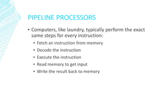 Pipeline processing - Computer Architecture | PPTX