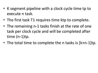 Pipeline processing and space time diagram | PPTX