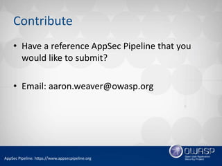 AppSec Pipeline Reference Architecture | PPTX