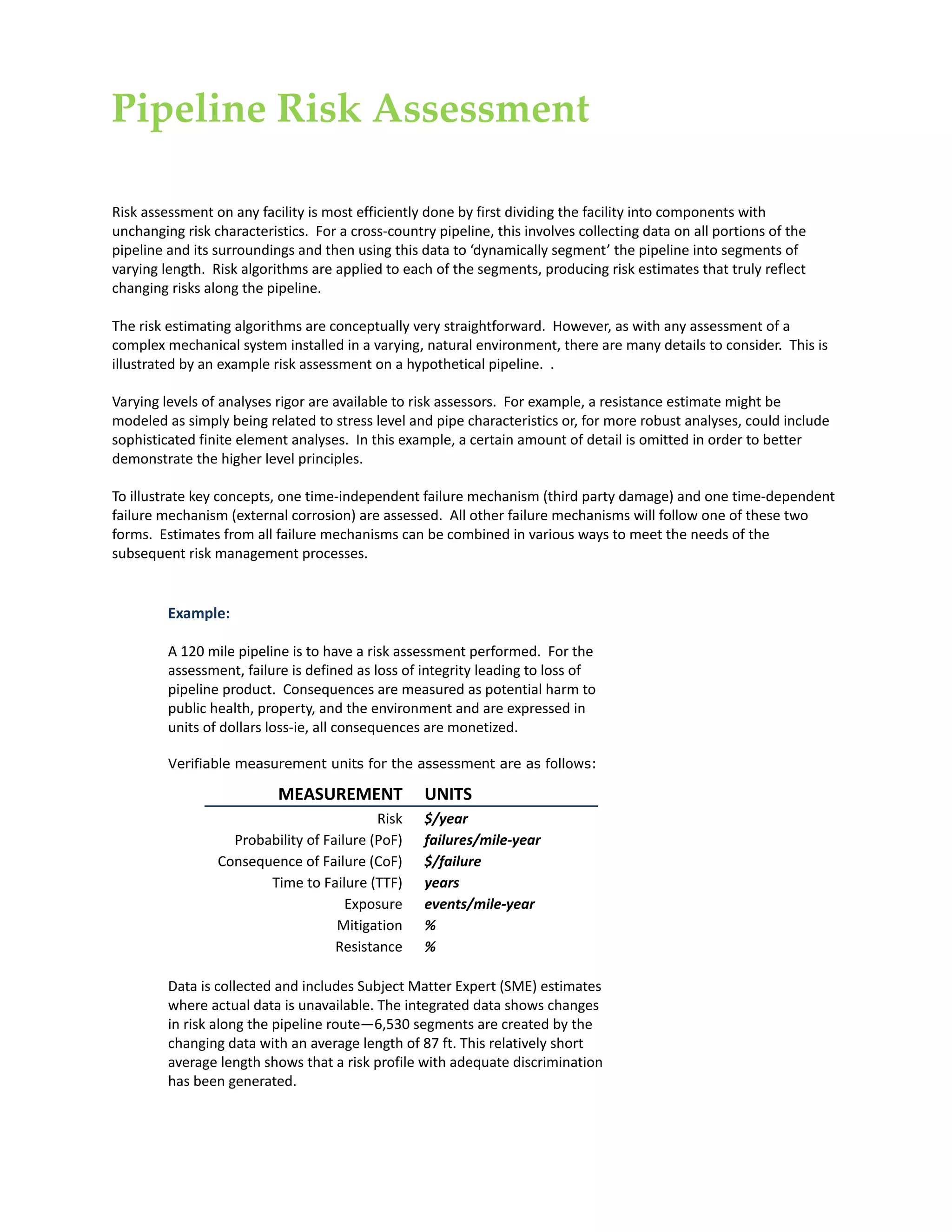 Pipeline Risk Assessment | PDF
