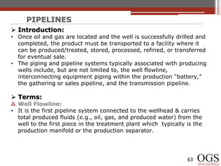 Pipe line activities To know about fabrication and modifications work ...