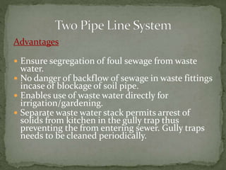 Pipe lines in sewage system | PPTX