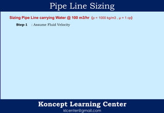 Pipe line sizing | PPTX