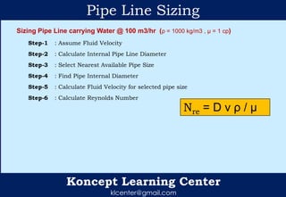 Pipe line sizing | PPTX
