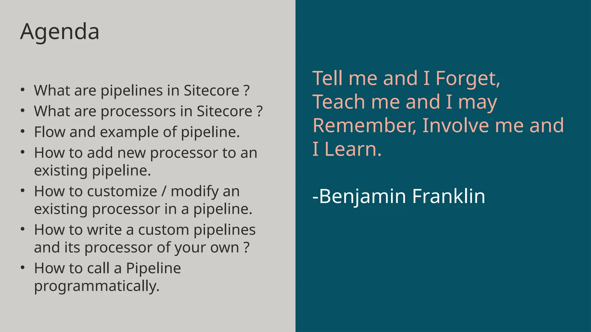 Diving into Sitecore Pipelines and Processors: Concepts, Customization, and Best Practices | PPTX