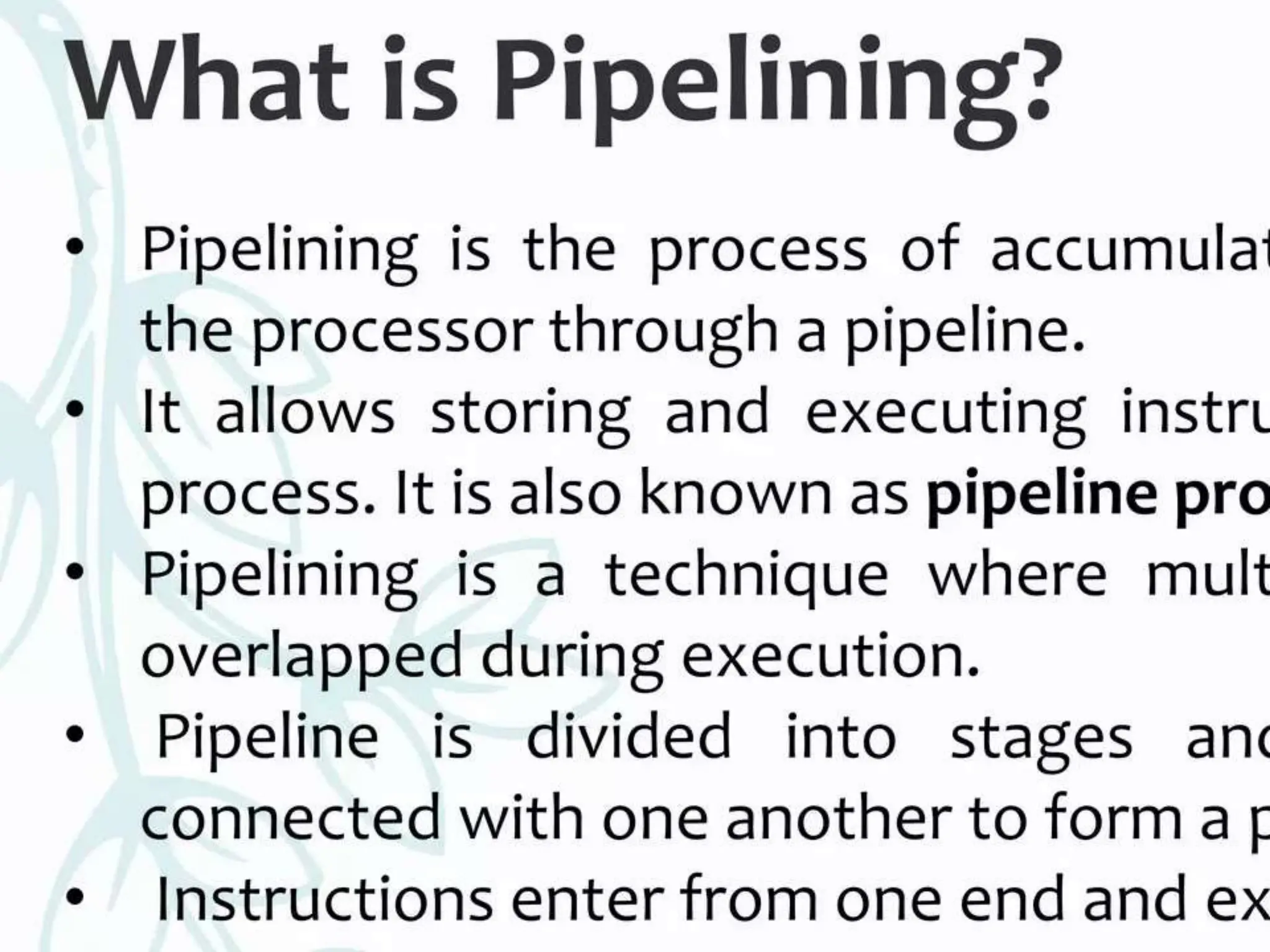 CS3351-DPCO / Unit 3 processerpipelining | PPTX