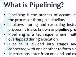 CS3351-DPCO / Unit 3 processerpipelining | PPTX