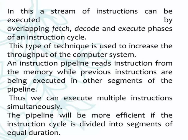 CS3351-DPCO / Unit 3 processerpipelining | PPTX