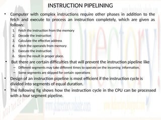 vector processing, pipelining - computer organization.pptx