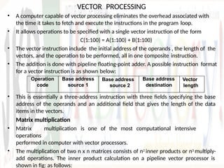 vector processing, pipelining - computer organization.pptx