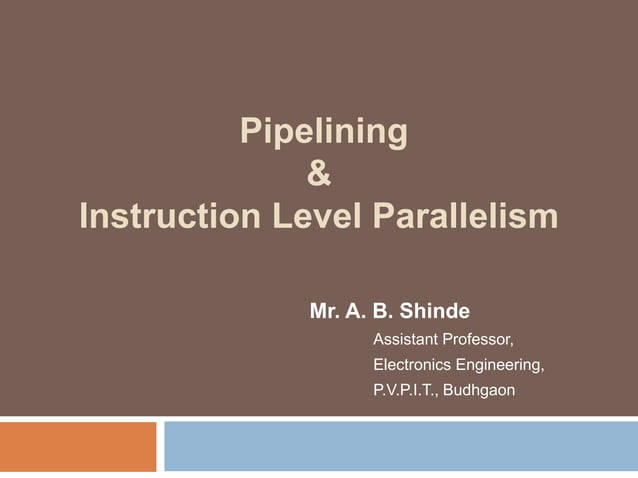 Pipelining and ILP (Instruction Level Parallelism) | PDF