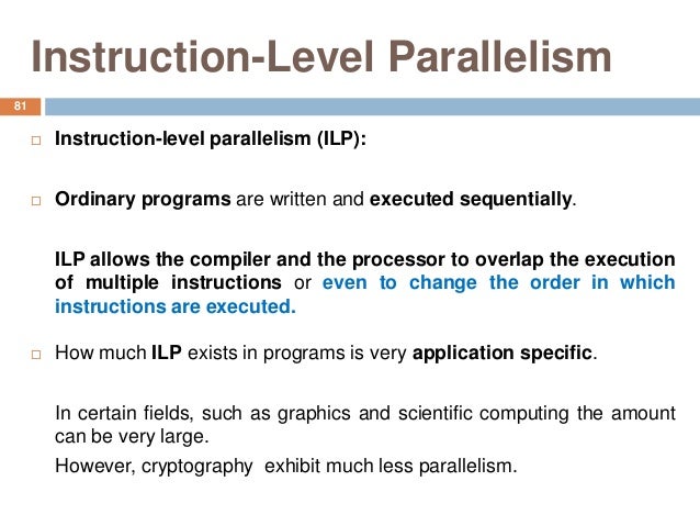 Pipelining and ILP (Instruction Level Parallelism) Pipelining and ILP (Instruction Level Parallelism)