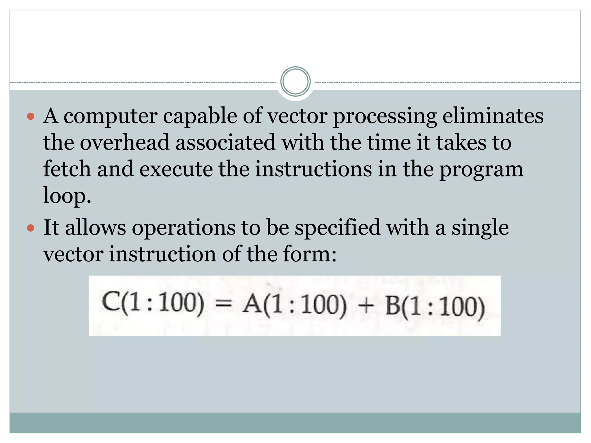 Pipelining and vector processing | PPTX