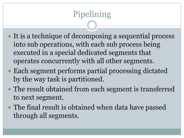 Pipelining and vector processing | PPTX