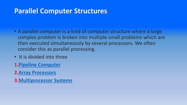 Parallel Processing & Pipelining in Computer Architecture_Prof.Sumalatha.pptx | Operating ...