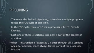 Pipelining, processors, risc and cisc | PPTX