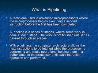 Pipelining In computer | PPT