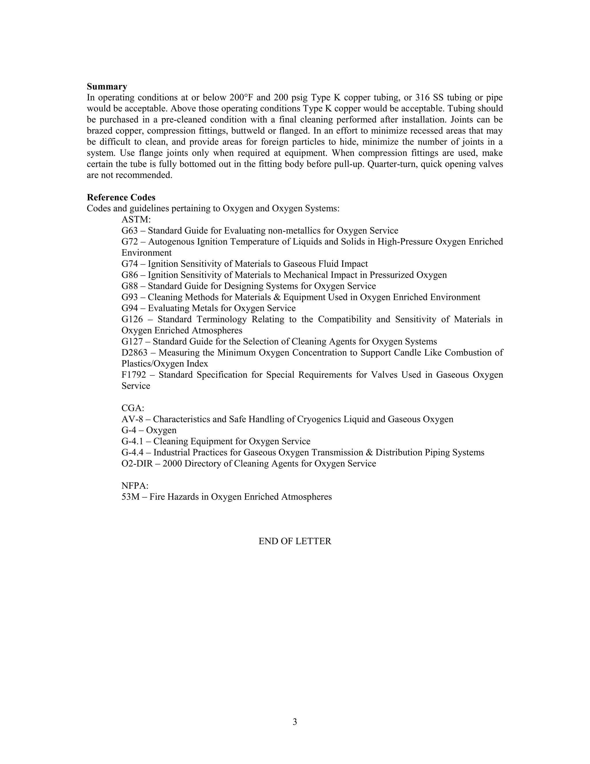 Pipe material for_oxygen | PDF