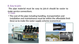 pipe material,type,uses,benefit and suitability | PPTX