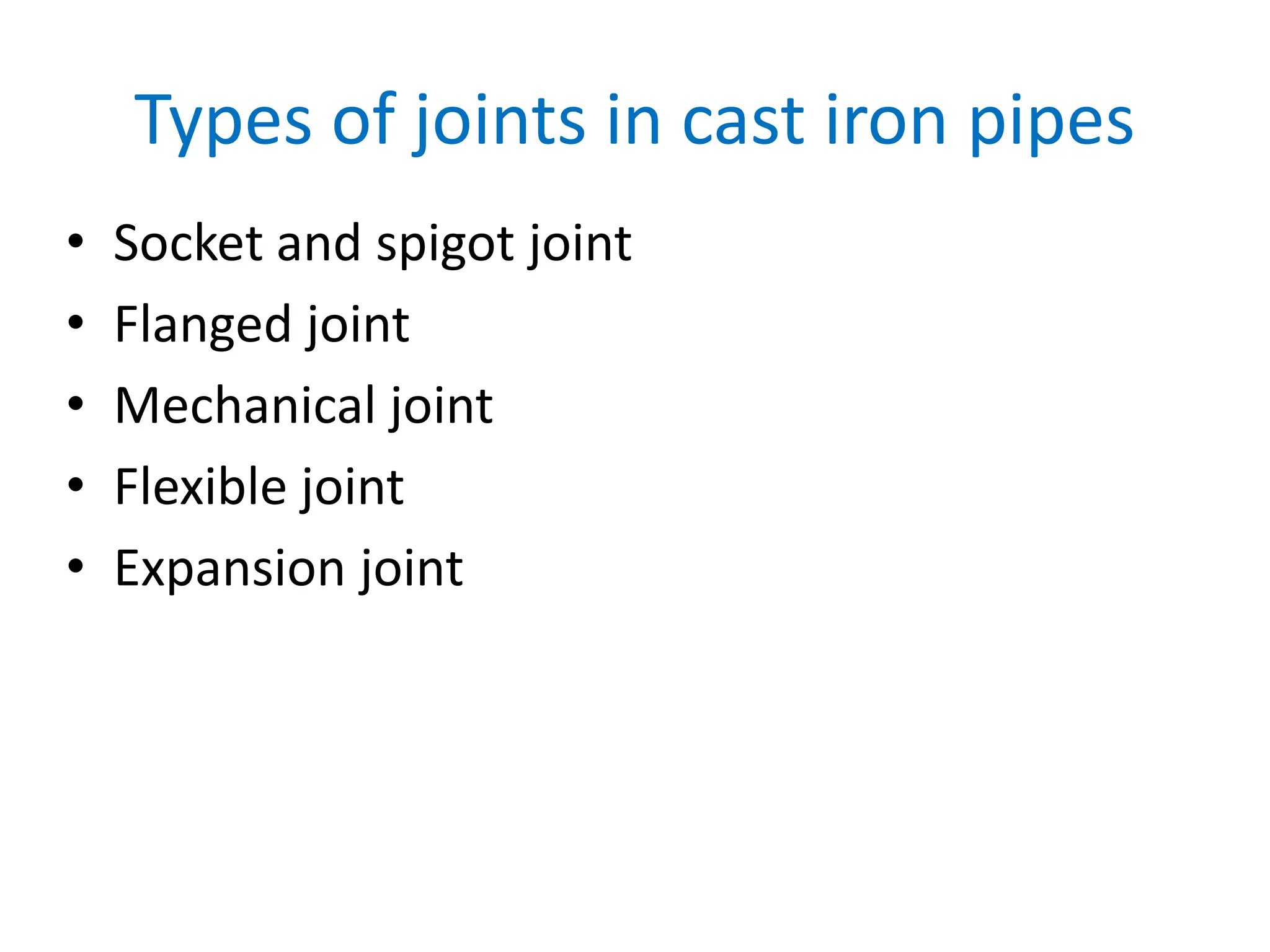 Pipe Materials and The Types of Joints.ppt