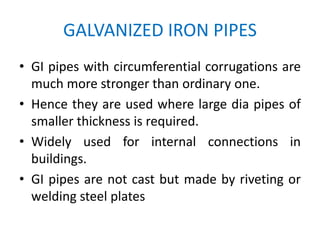 Pipe Materials and The Types of Joints.ppt